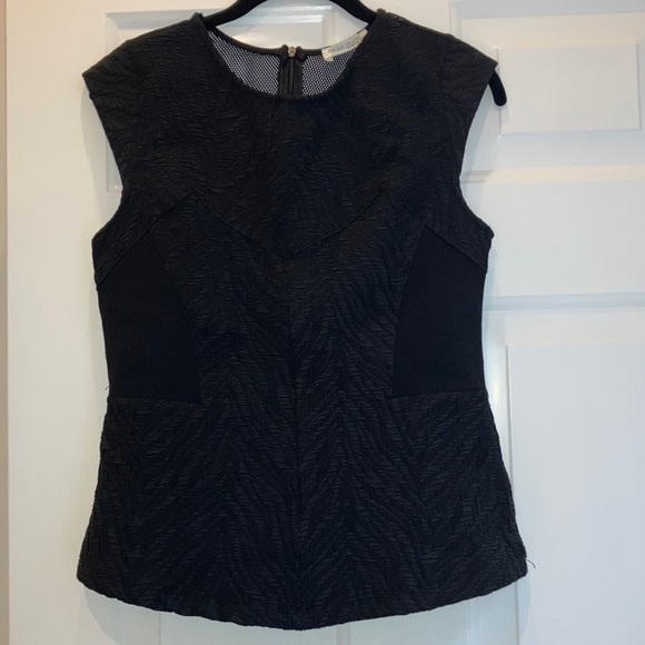 Zara | Tops | Zara Wb Collection Large Black Top Sleeveless | Poshmark